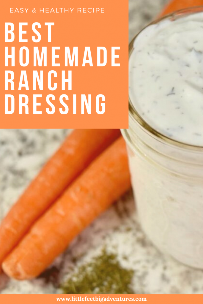 Healthy Homemade Ranch Dressing Recipe | Easy and Delicious